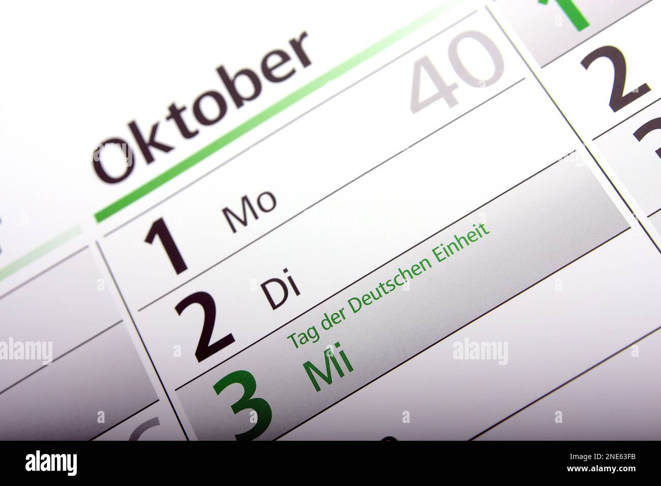 year calendar 2018 German, German Day of Unity Stock Photo - Alamy