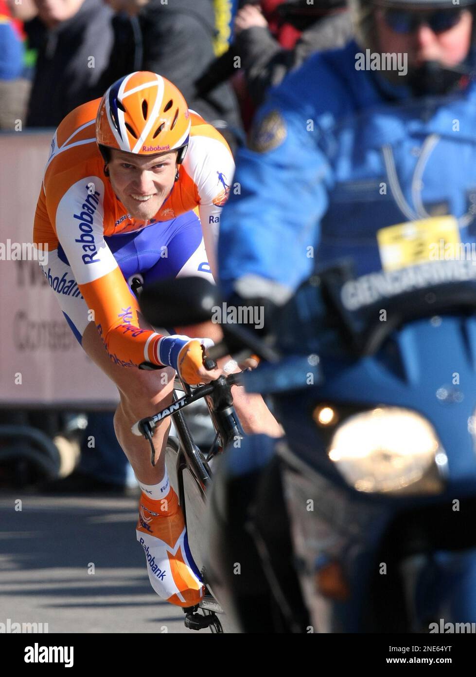 Lars Boom of Netherlands cycles to wins the prologue of the Paris-Nice ...
