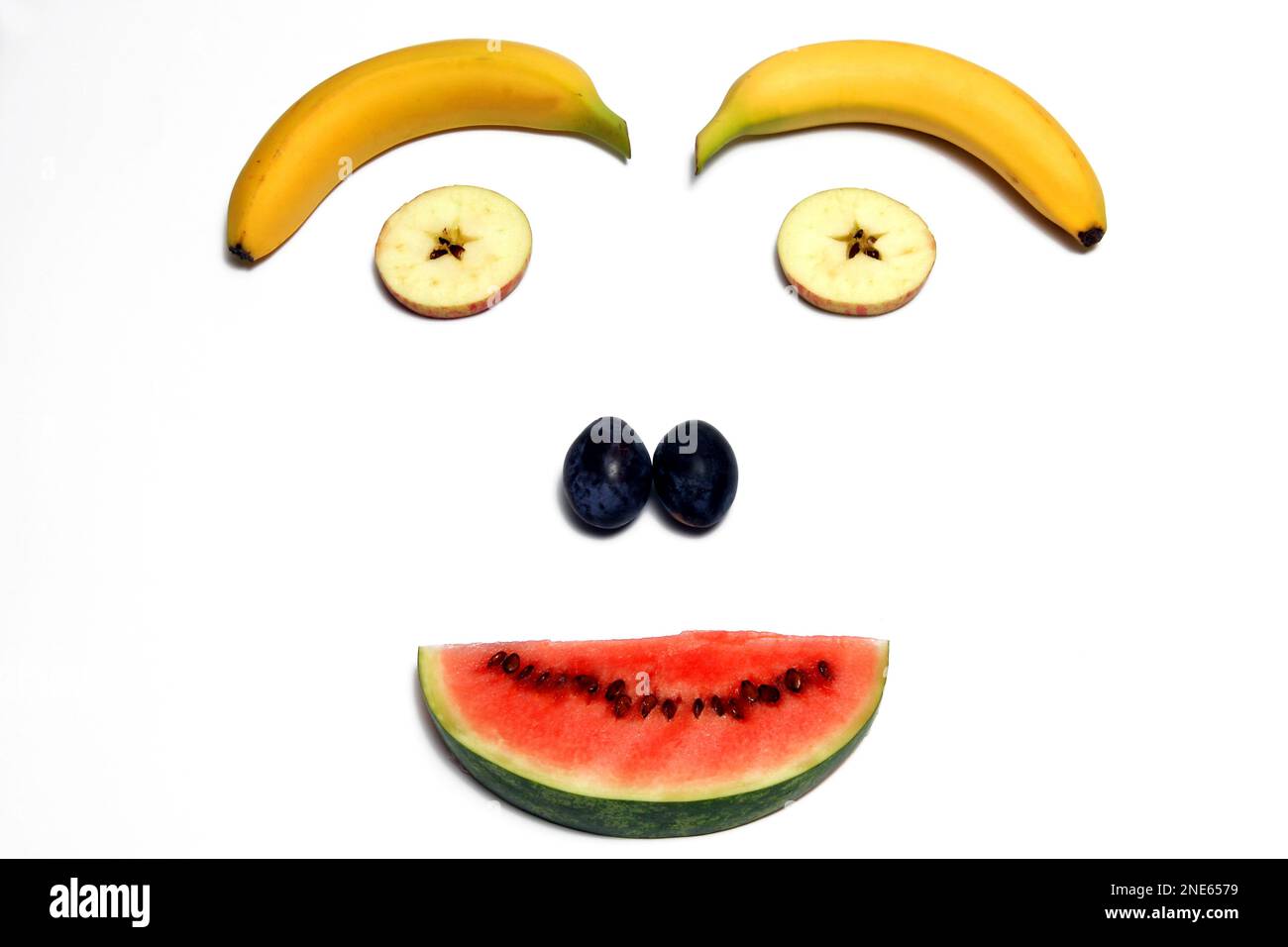 Funny Faces Made Food Cut Out Stock Images And Pictures Alamy