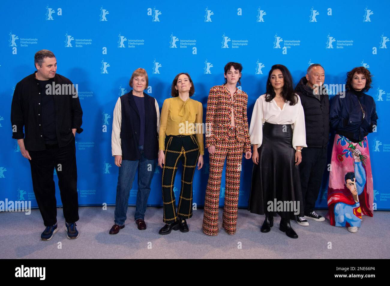 Berlin, Germany. 16th Feb, 2023. Jury members Radu Jude, Valeska ...