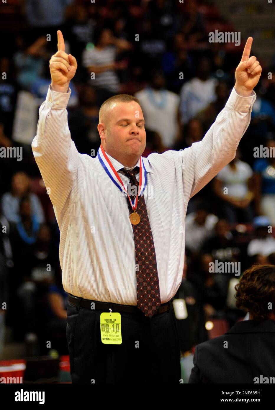 Montini's girls basketbll coach Jason Nichols embraces the moment while ...