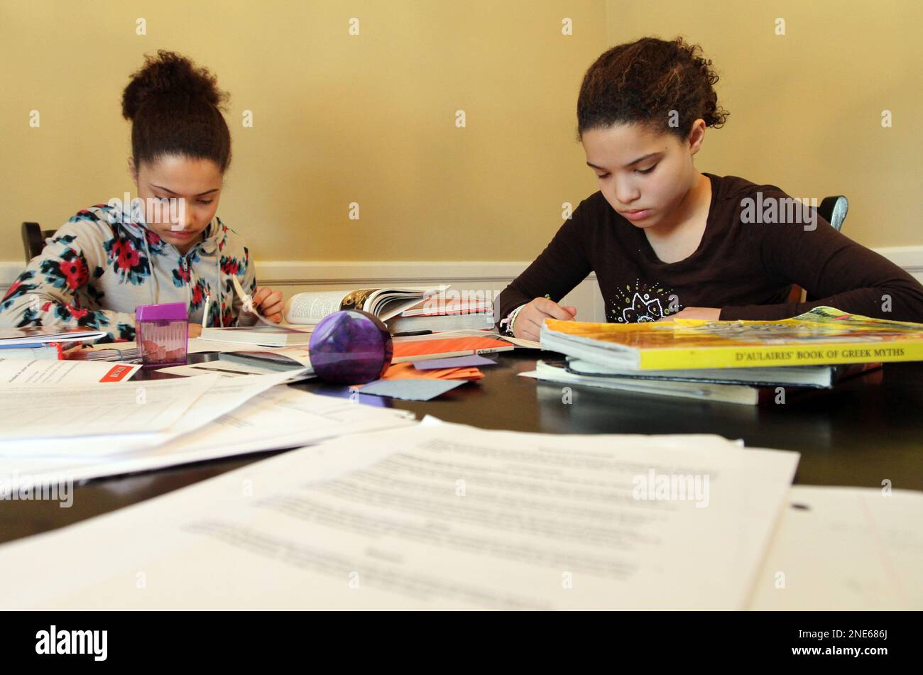 In this photo Friday, Feb. 26, 2010, Thirteen year-old Louisa Perry ...