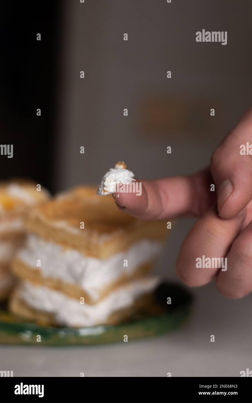 Cream on fingers hi-res stock photography and images - Alamy