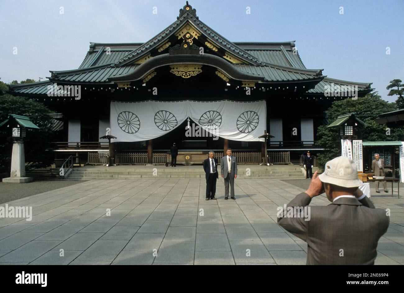 Japan, Tokyo, Chiyoda, Yasukuni Jinja shrine, the shrine dedicated to lives lost in action. A ...