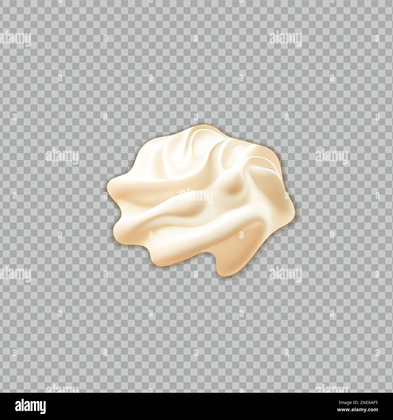 Spreading cheese, cream, milk, cream or yogurt.Flowing realistic liquid ...