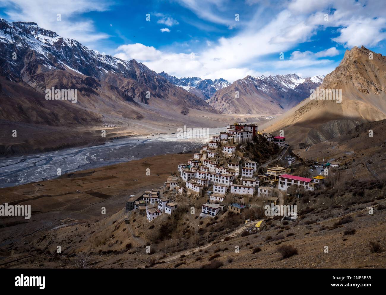 View of Kee Monastery, Spiti Valley, India Stock Photo - Alamy