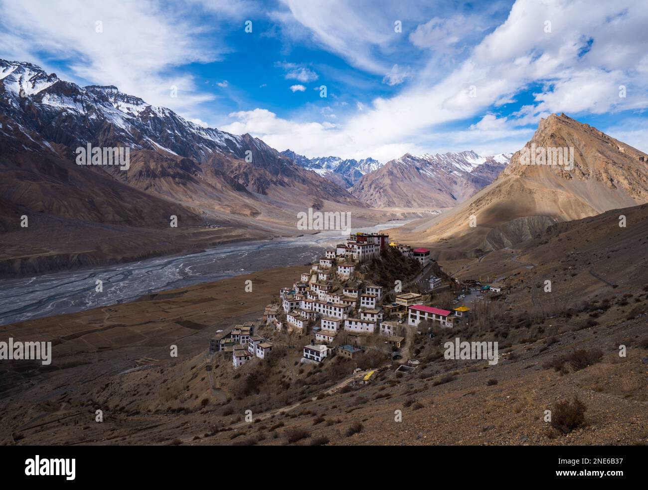 View of Kee Monastery, Spiti Valley, India Stock Photo - Alamy