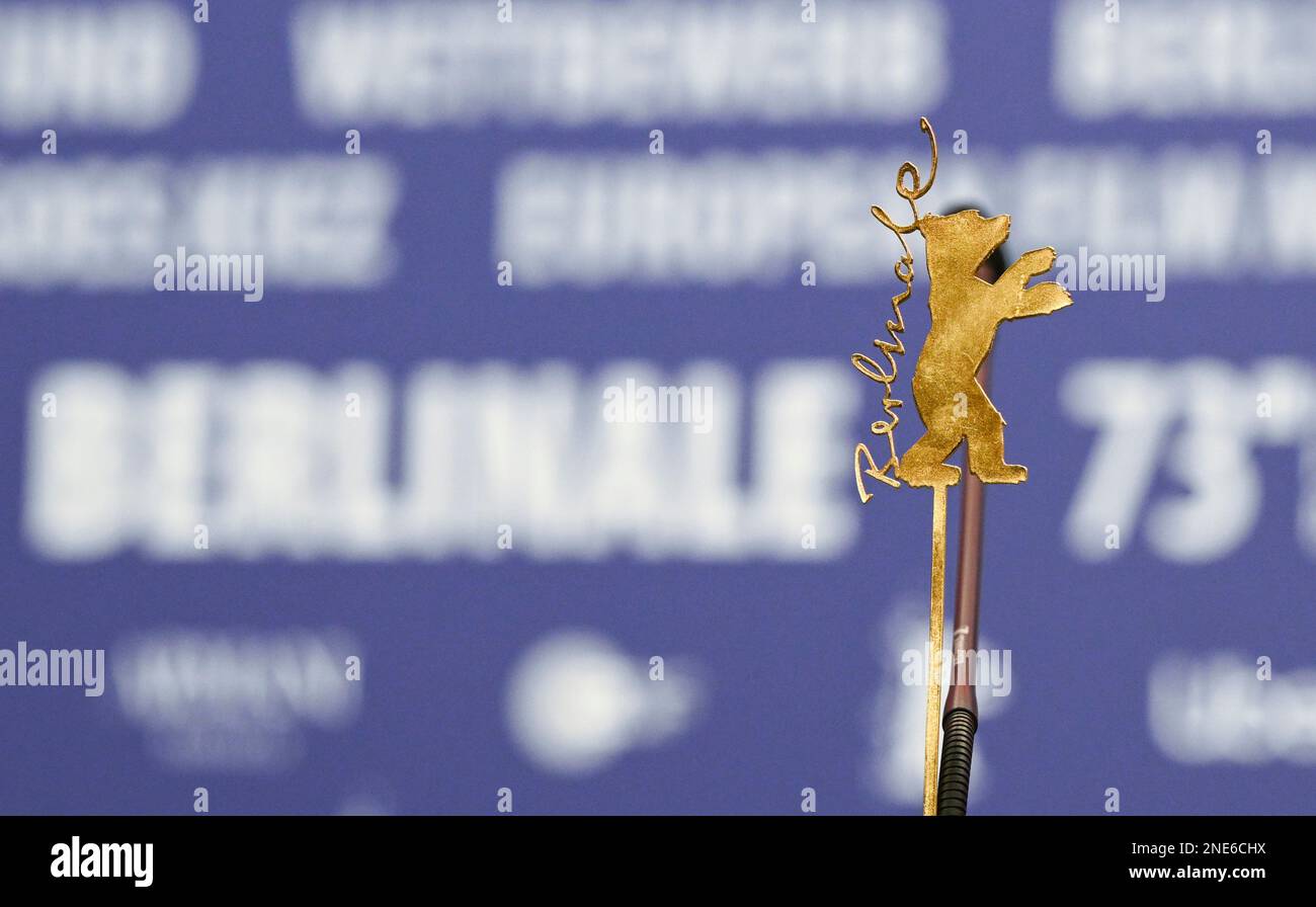 Berlin, Germany. 16th Feb, 2023. The logo of the Berlinale, the ...