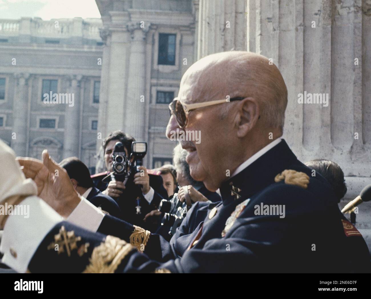 Spanish dictator Francisco Franco is seen, 1975. (AP Photo Stock Photo ...