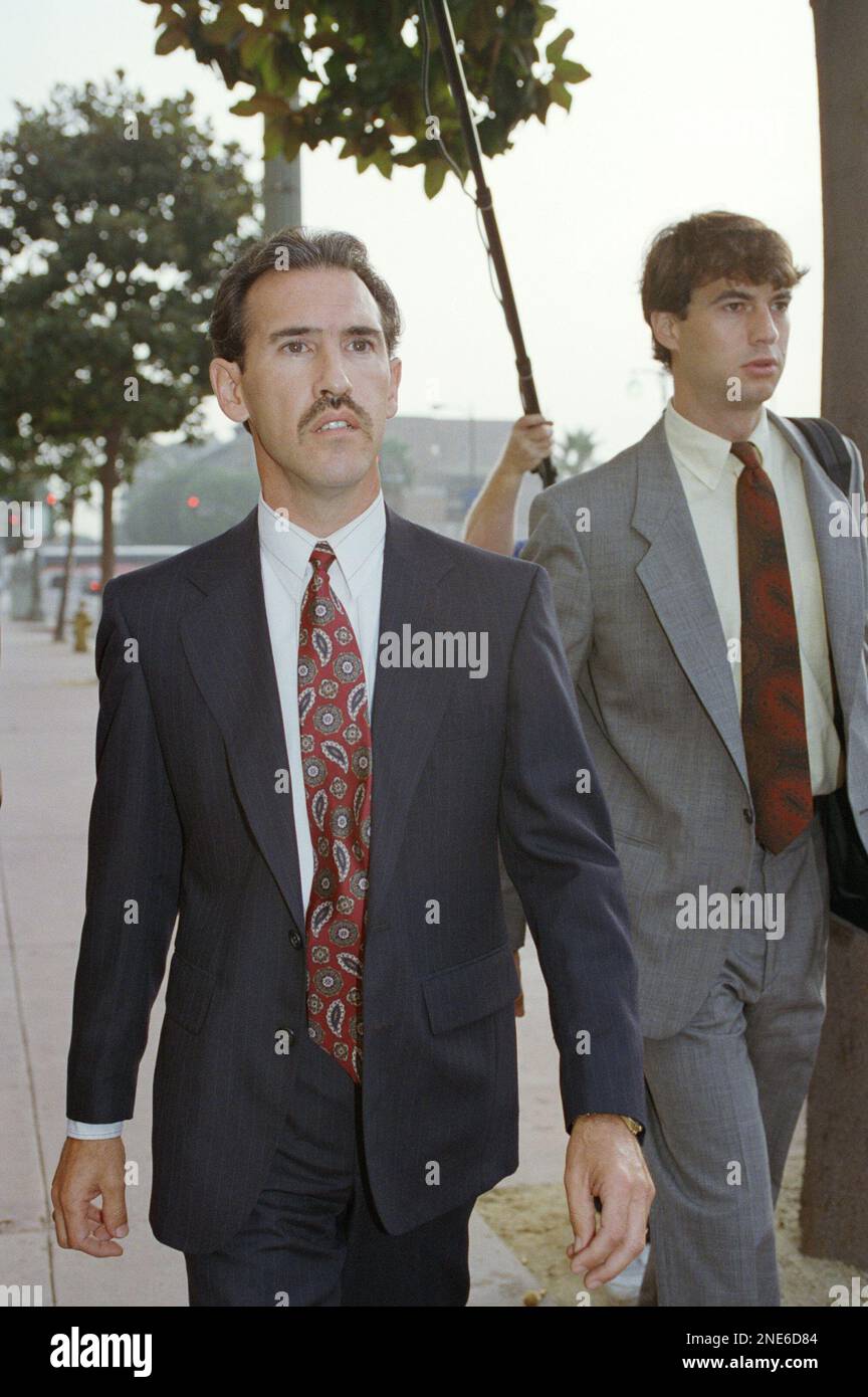 Los Angeles police officer Theodore Briseno arrives at the federal ...