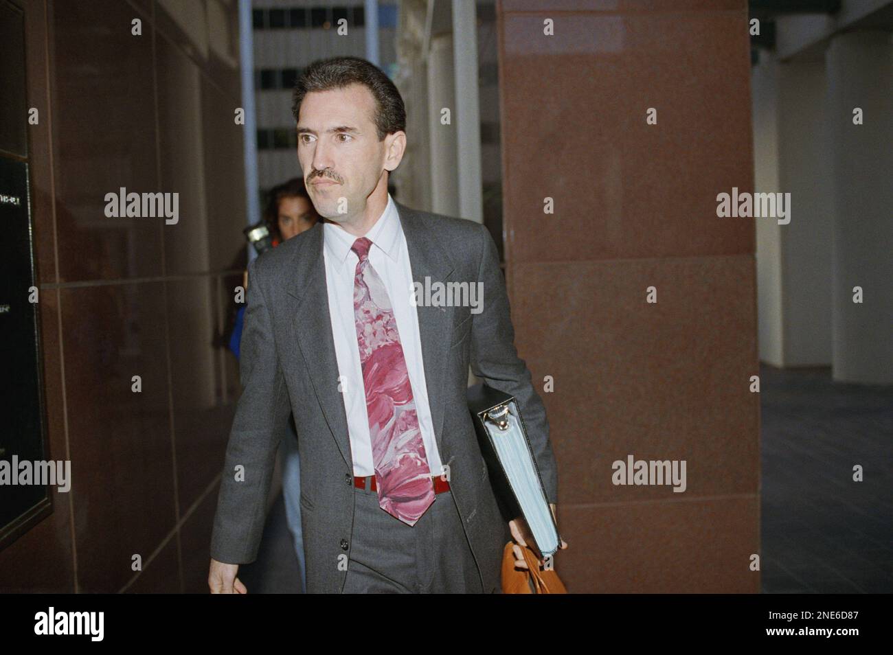 Former Los Angeles police officer Ted Briseno leaves the federal ...