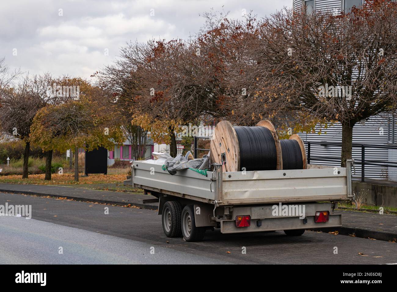 Cable reels hi-res stock photography and images - Alamy