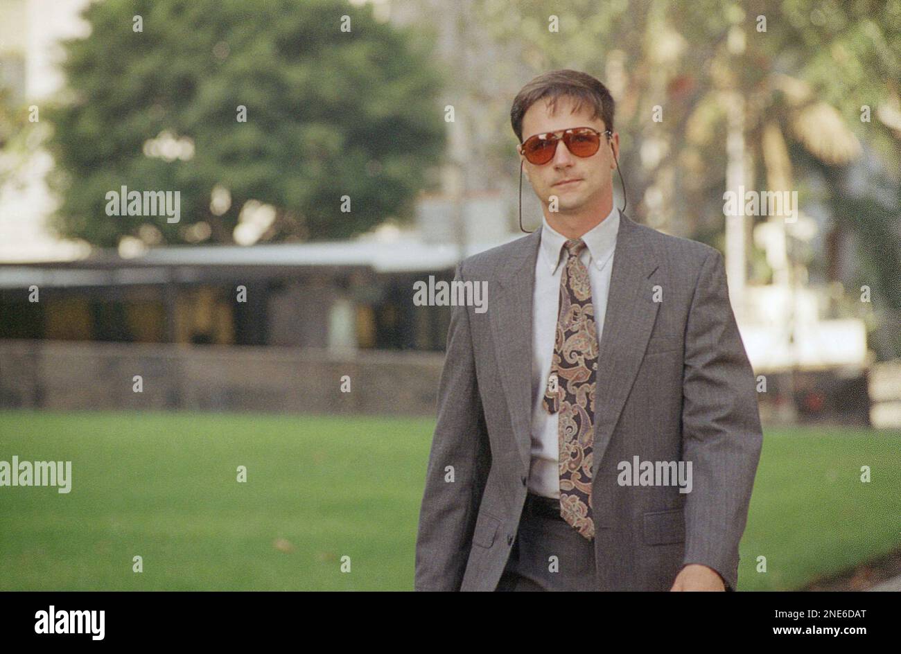 Former Los Angeles police officer Timothy Wind arrives at the federal ...