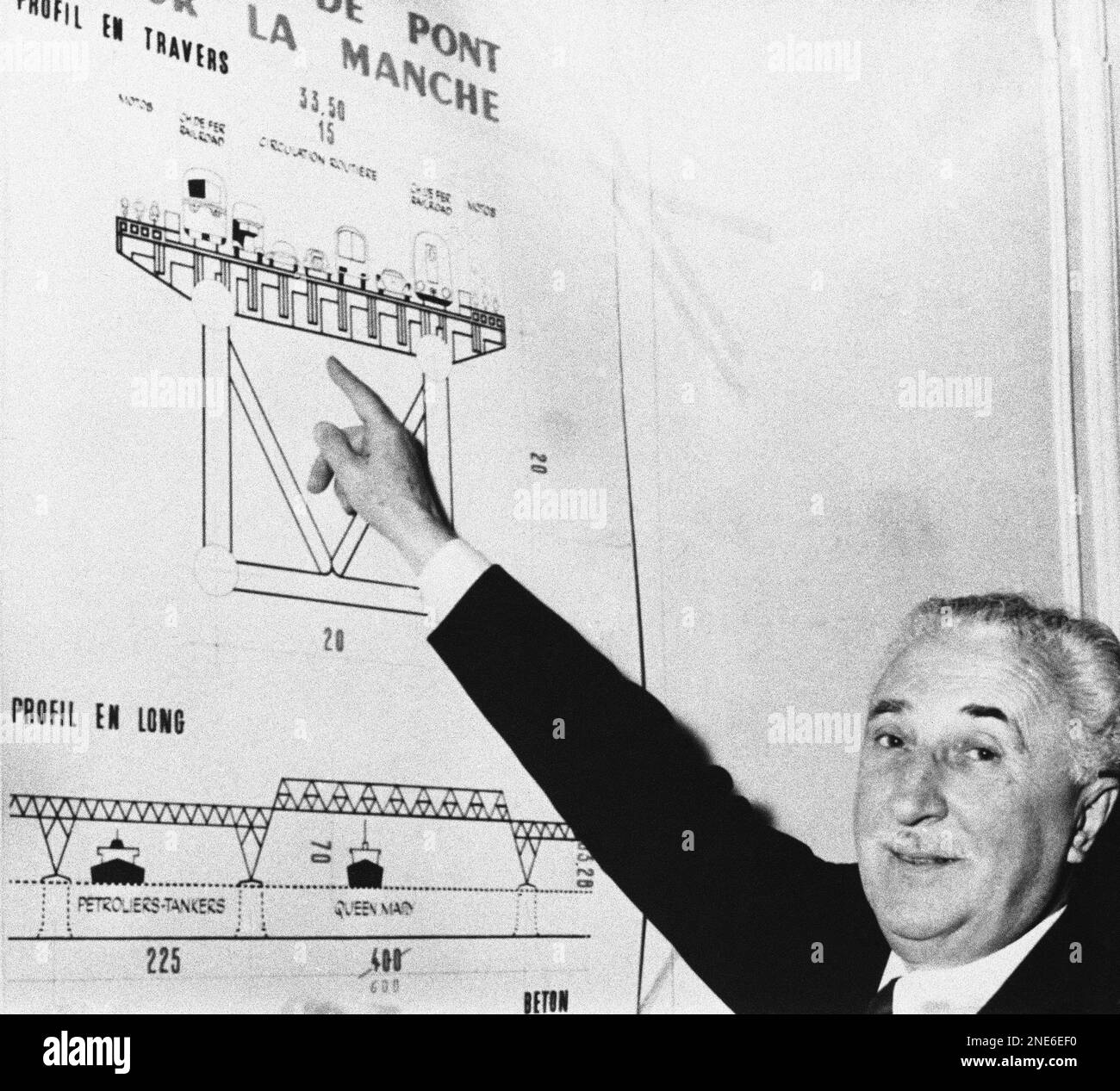 President of the Union Routiere de France, George Gallienne gives a ...