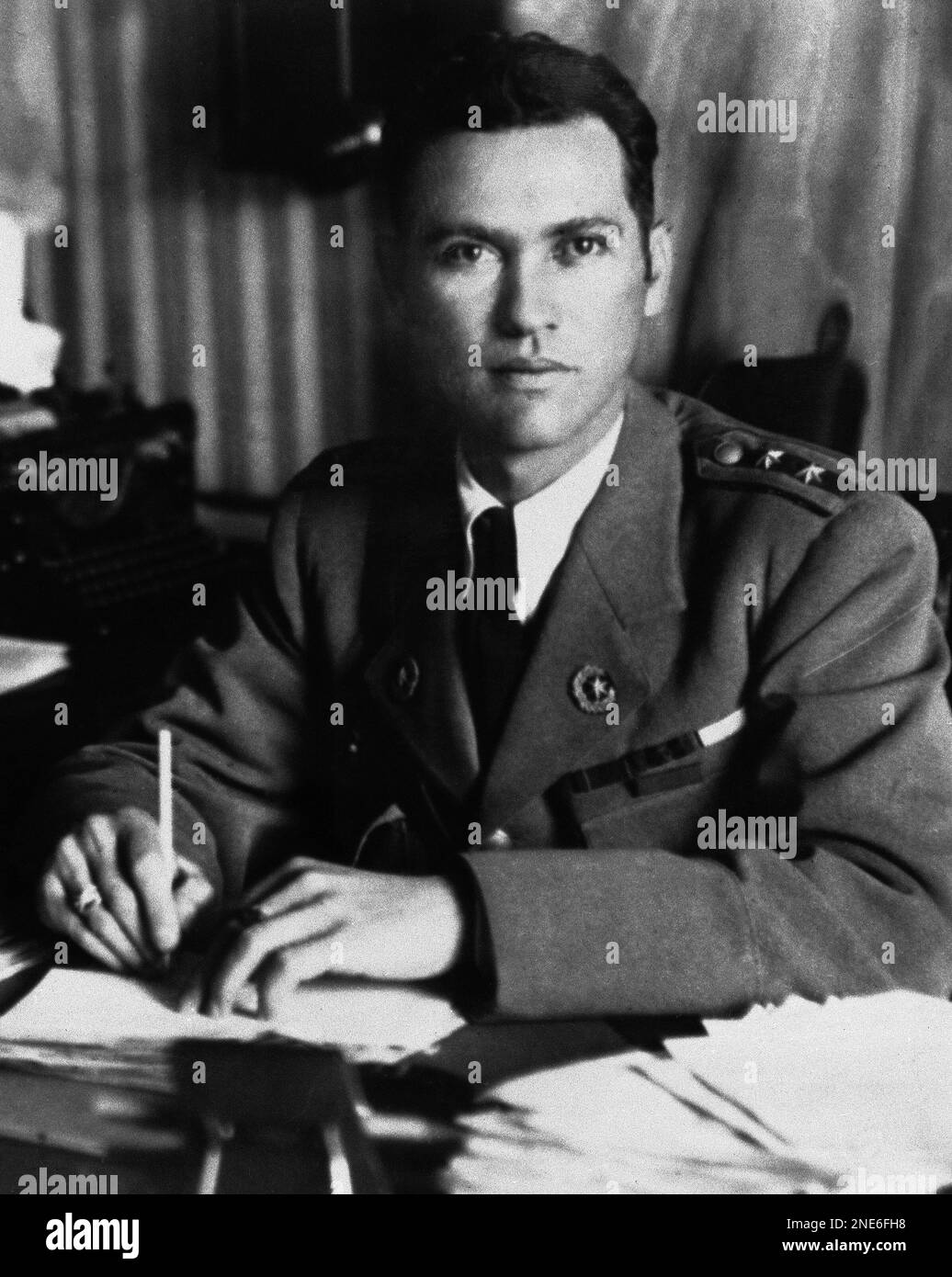 Former President German Busch of Bolivia who ruled his country under a ...