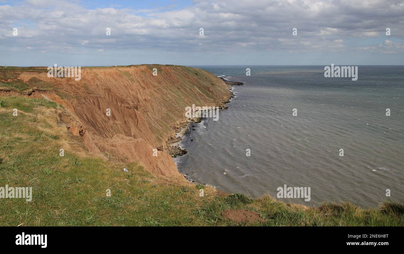 View of Filey Brigg, North Yorkshire, UK Stock Photo - Alamy