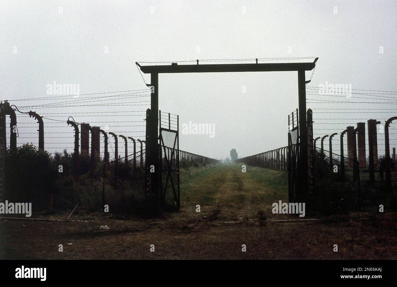 German Nazi extermination Camp in Auschwitz, Poland on June 7, 1979 ...