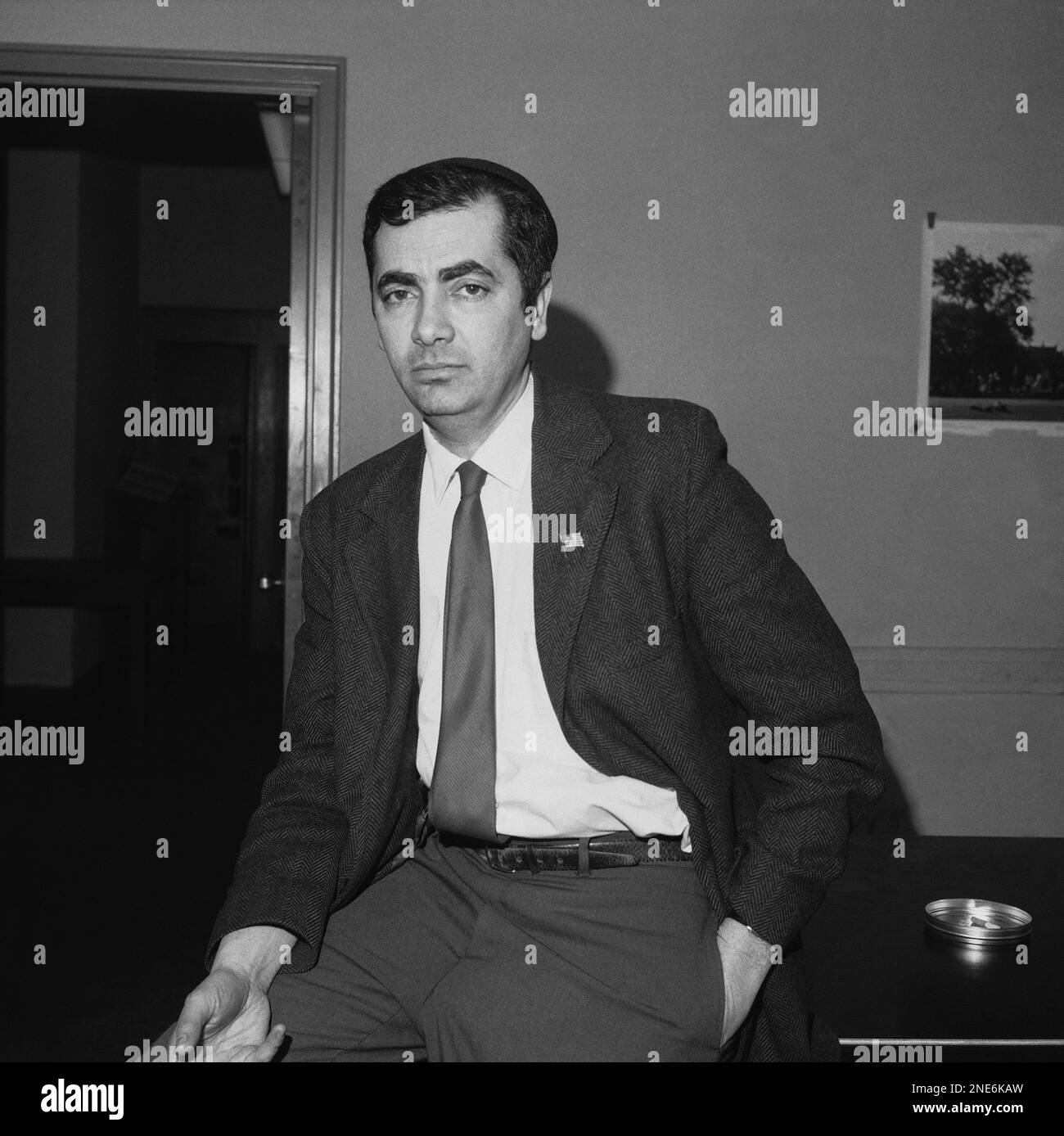 Rabbi Meir Kahane of the Jewish Defense League of New York is shown in ...