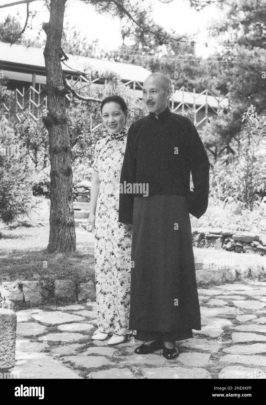 Generalissimo Chiang Kai-Shek and his American educated wife Madame ...