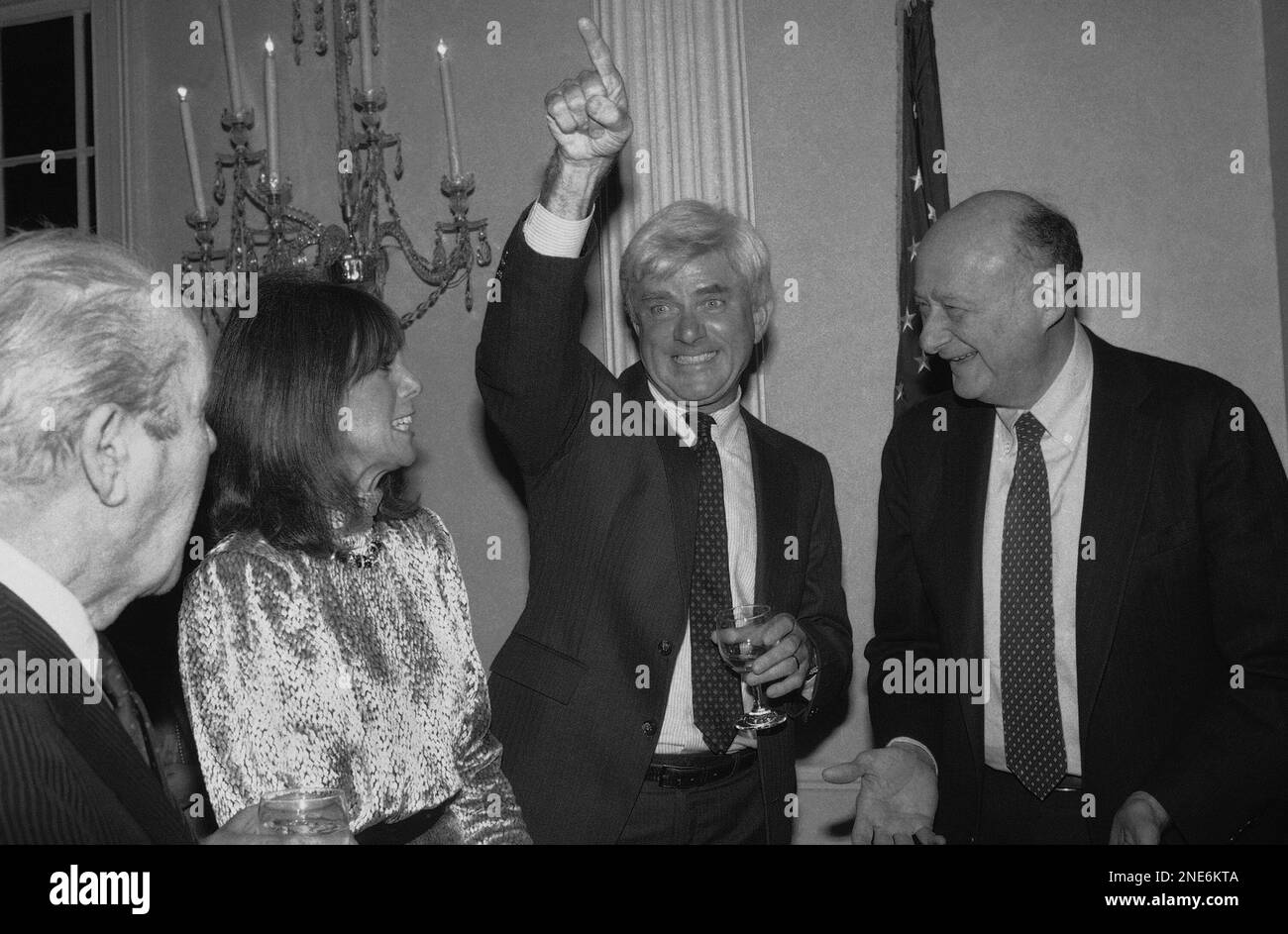 Phil Donahue in the reception at Gracie Mansion in New York welcoming ...