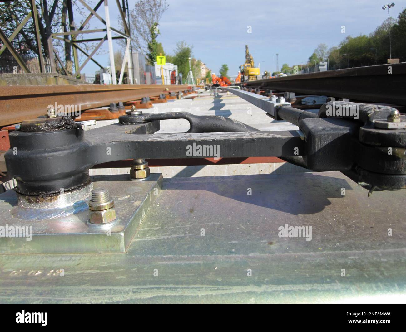 Railway engineering switch and crossings Stock Photo - Alamy