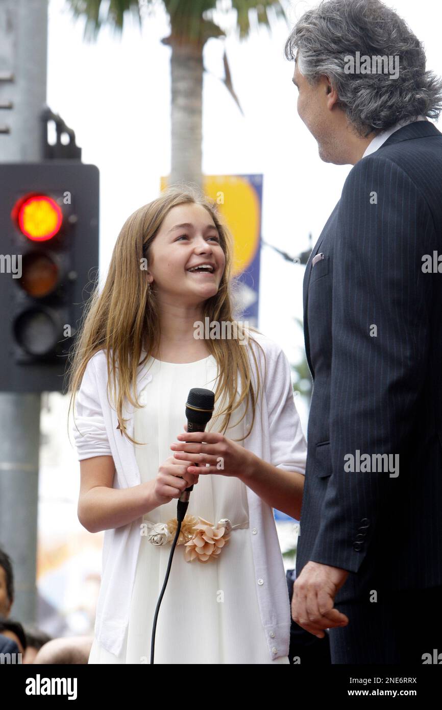 Italian tenor Andrea Bocelli sings a duet of "Time To Say Goodbye ...