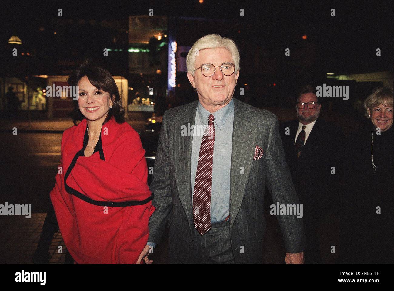 Talk show host Phil Donahue arrives at the Museum of Television and ...
