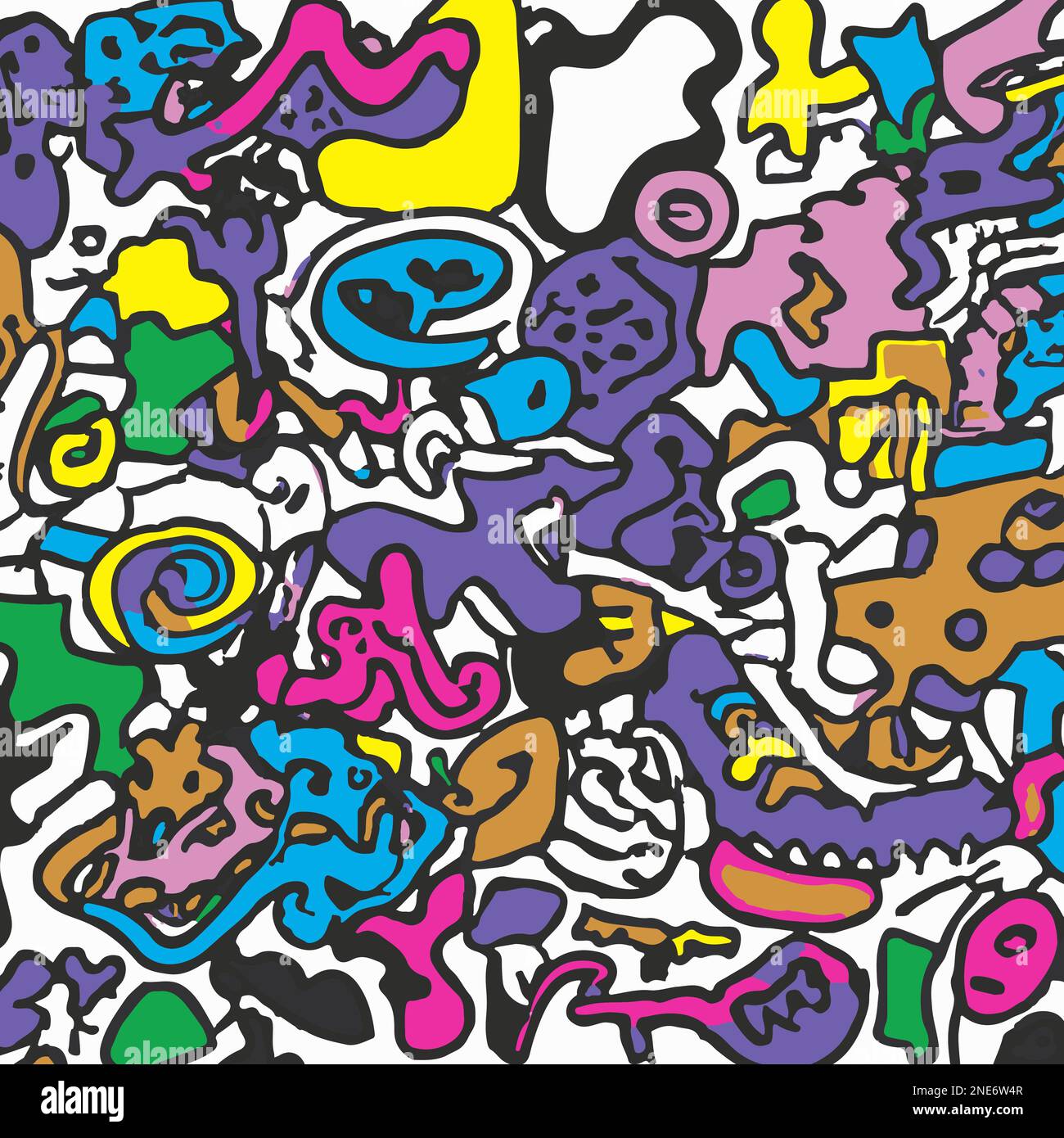 Kids art collage Stock Vector Images - Alamy