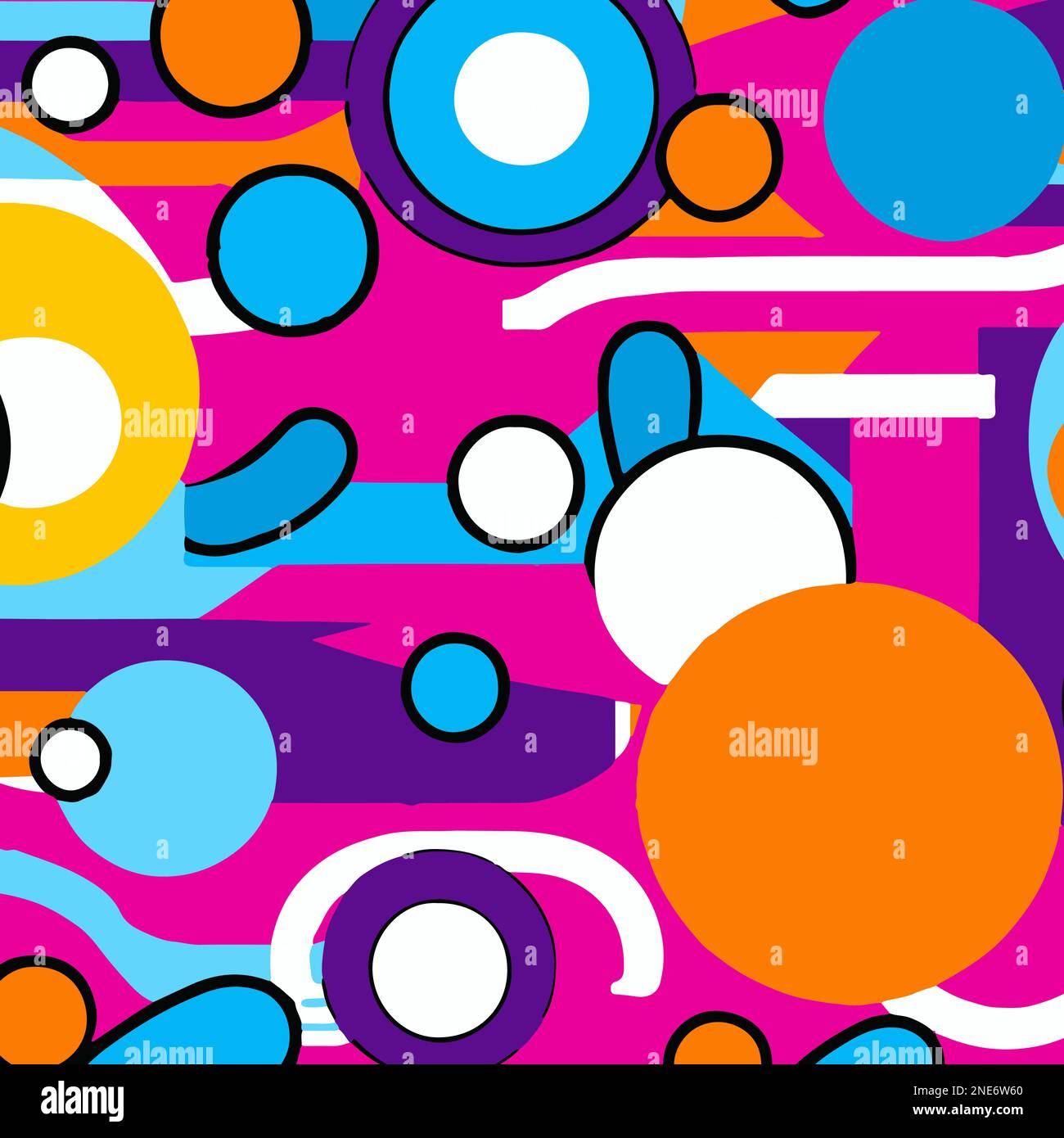 Huge Colorful Circles Background