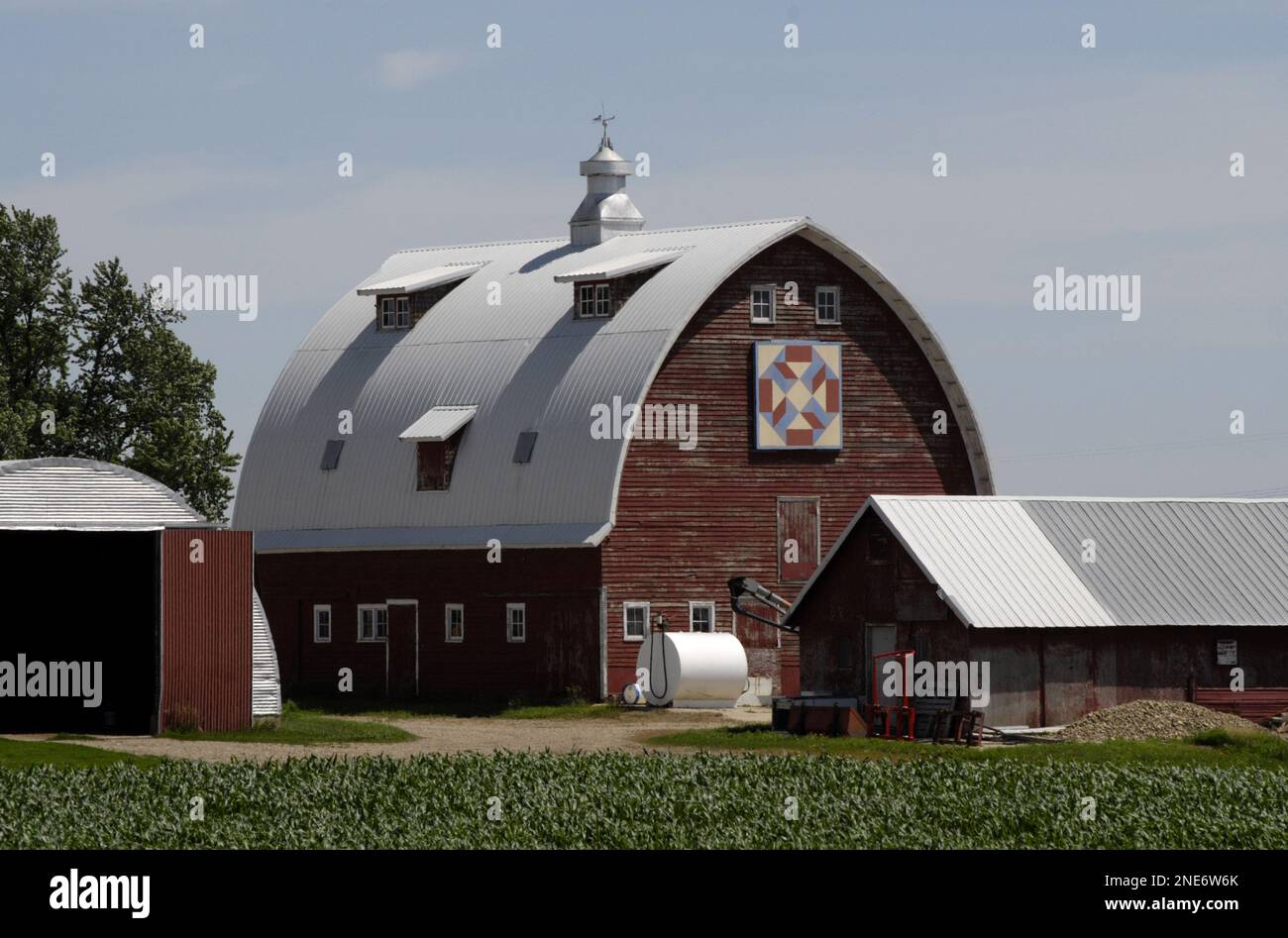 PLYMOUTH COUNTY /IOWA /USA- Former life animals cattles and barns and ...