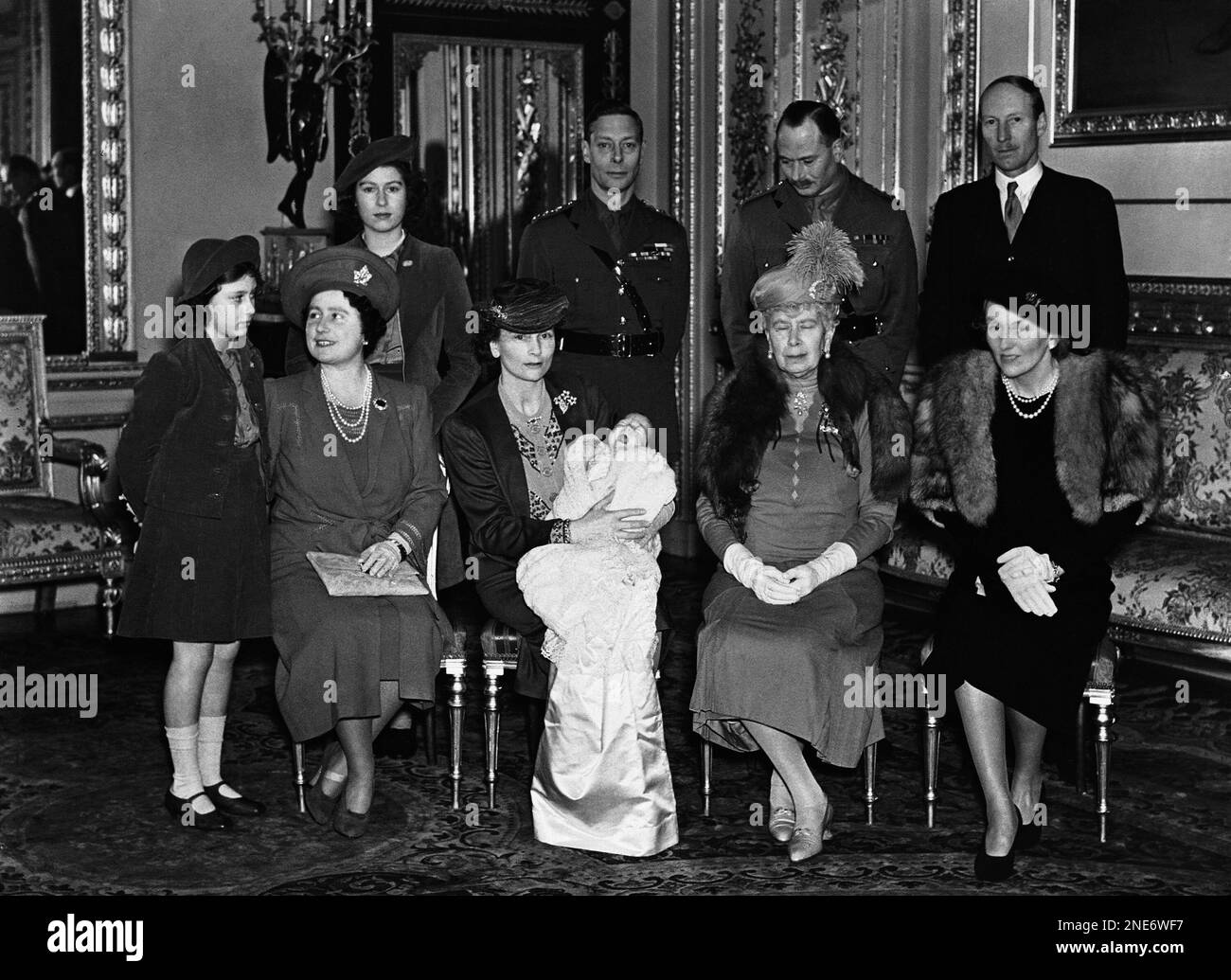 Britain's Queen Mary acted as principle godmother at the Christening of Prince William Henry ...