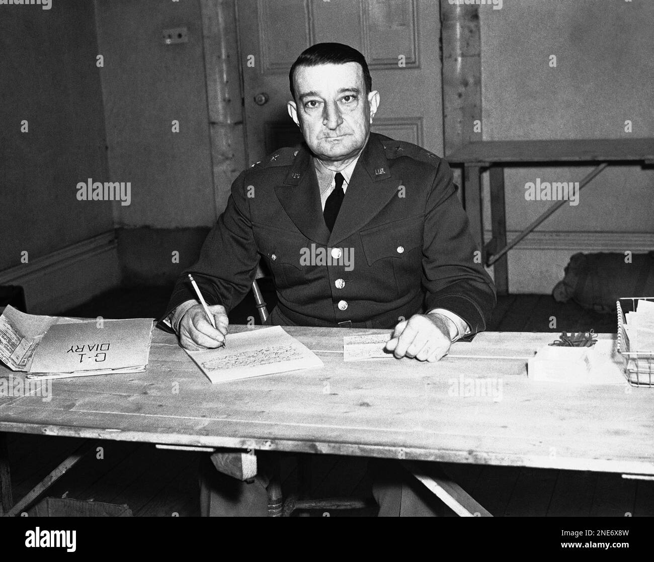 Major-General Russel P. Hartle, American General in charge of the ...