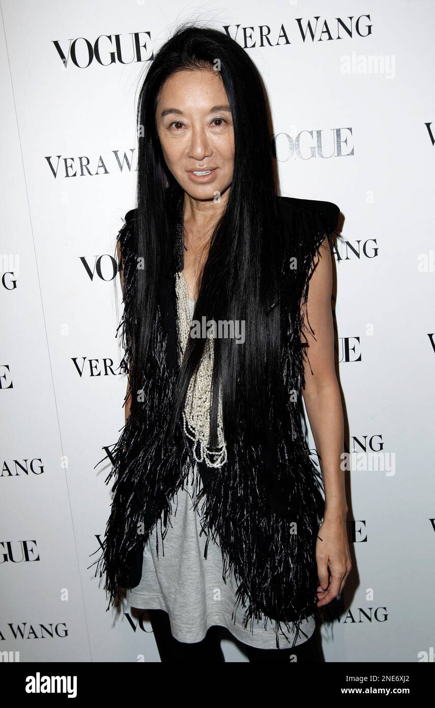 Designer Vera Wang arrives at Vogue Magazine dinner celebrating the ...