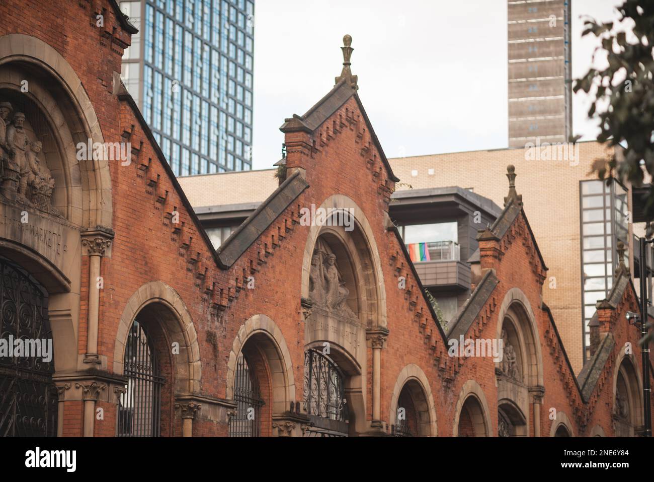The exterior of the Former Fish Market in Manchester. United Kingdom ...