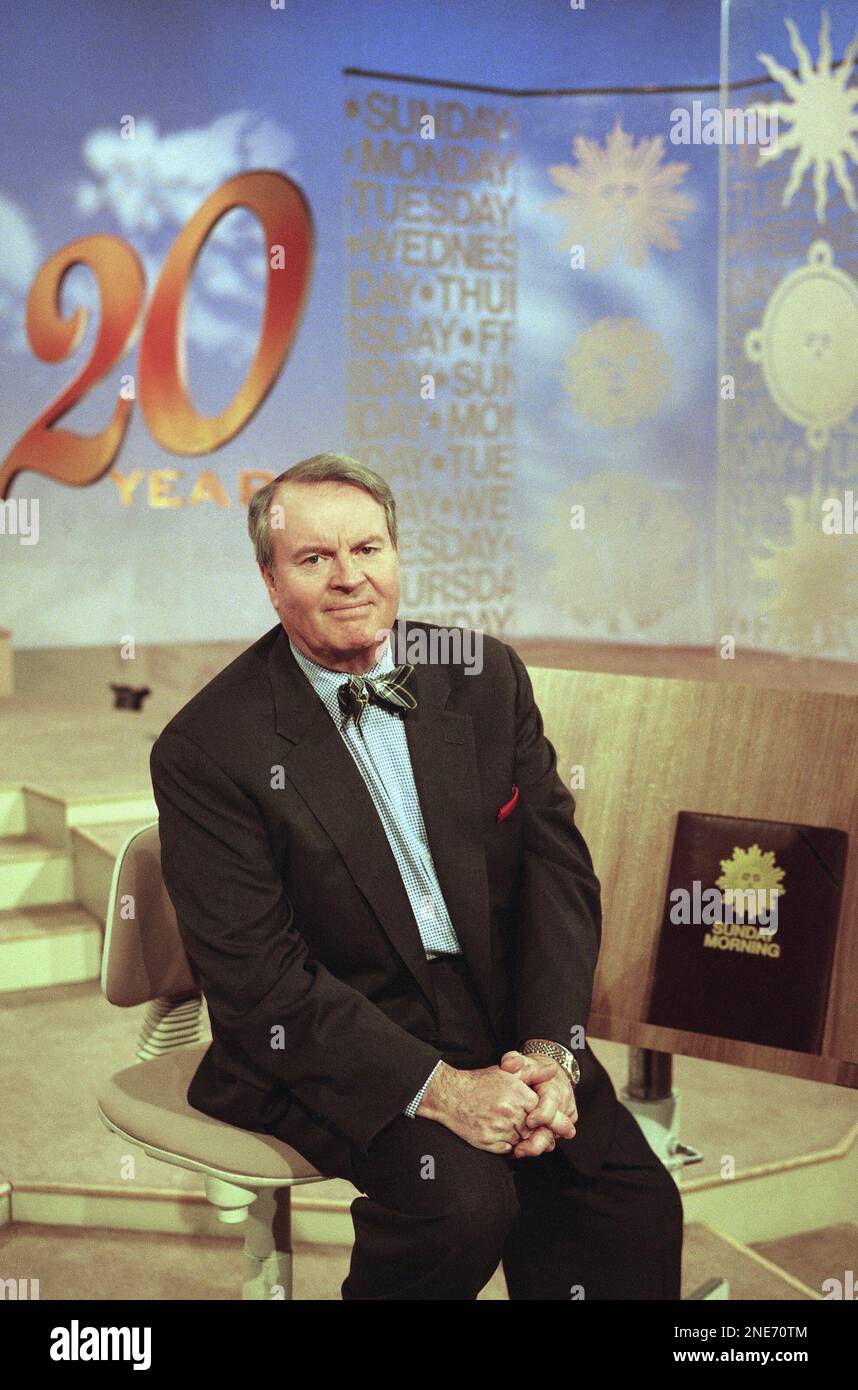 Charles Osgood, anchor of CBS's "Sunday Morning," poses for a portrait ...