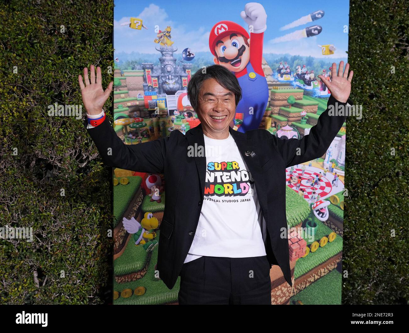 Nintendo Creative Fellow, Shigeru Miyamoto at the Universal Studios ...