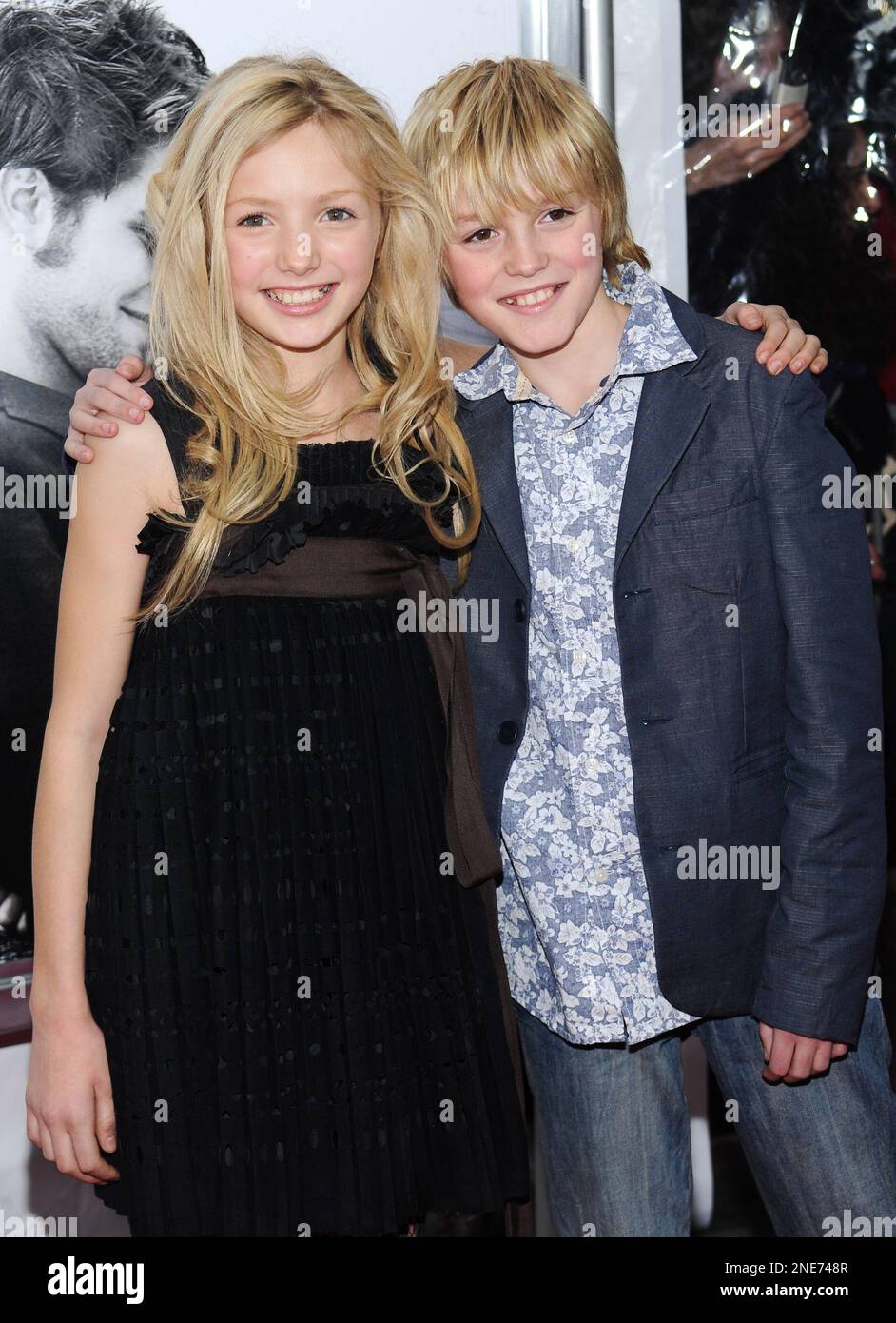 Actors Peyton List and Spencer List attend the premiere of 'Remember Me ...