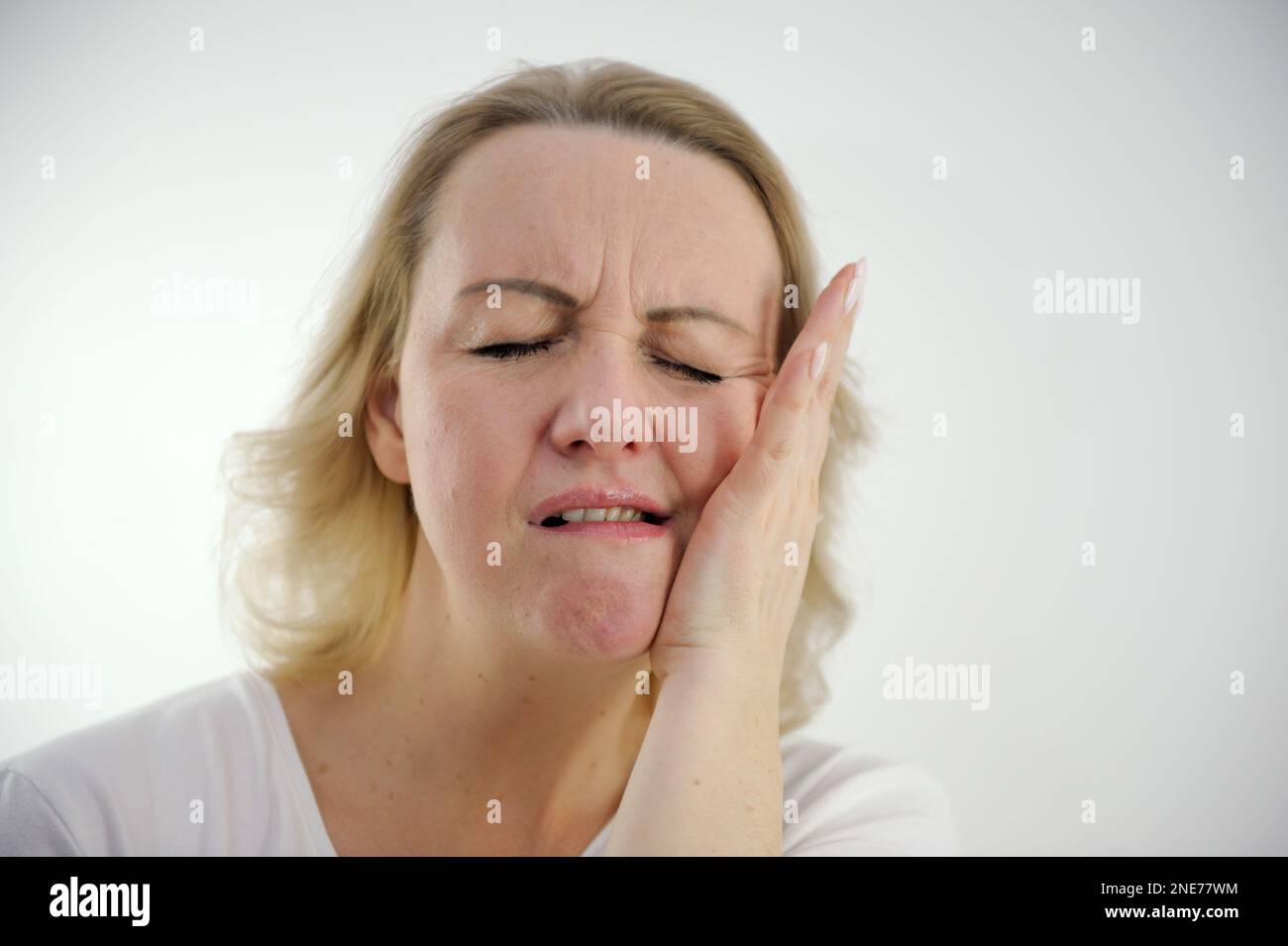 Toothpaste on tooth cheek hi-res stock photography and images - Alamy