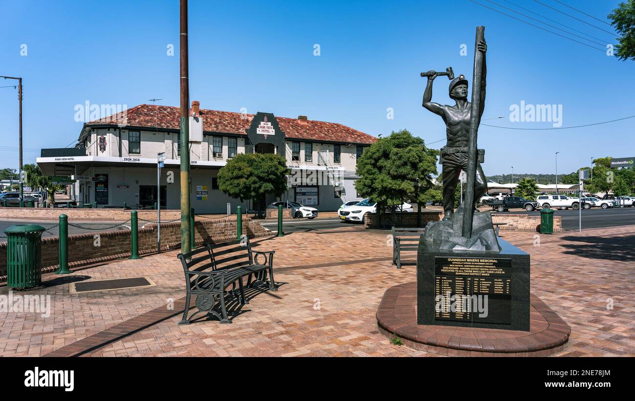 Gunnedah, New South Wales, Australia - Miners memorial Stock Photo - Alamy