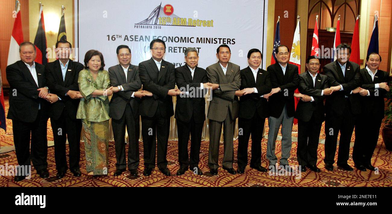 From left, Brunei's Second Minister of Foreign Affairs and Trade Lim ...