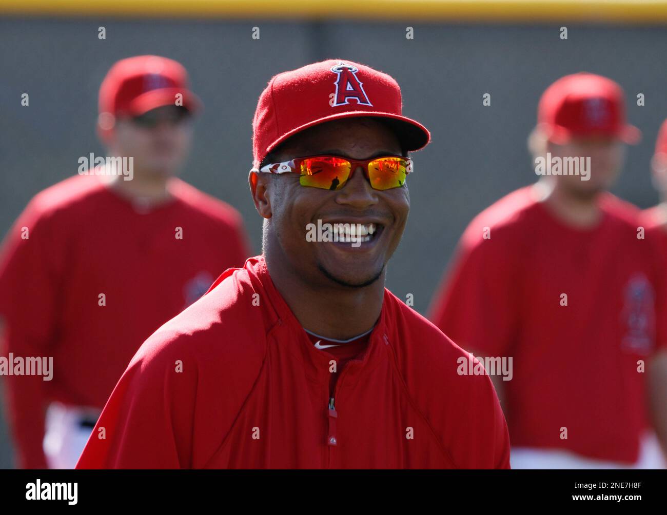 Los Angeles Angels' Erick Aybar during spring training baseball in ...
