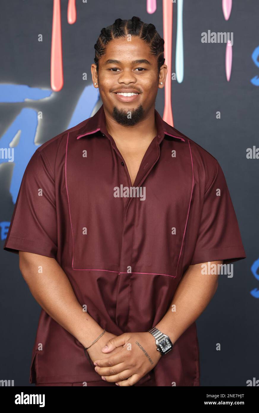Los Angeles, Ca. 15th Feb, 2023. Isaiah John at the Red Carpet Premiere ...