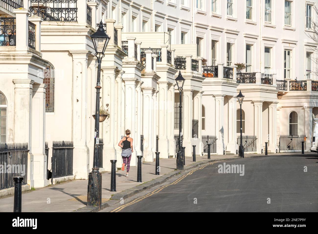 Brighton, February 13th 2023: Adelaide Crescent in Hove Stock Photo - Alamy