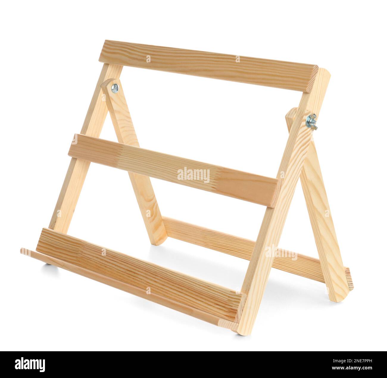 Empty wooden easel isolated on white. Equipment for art Stock Photo - Alamy