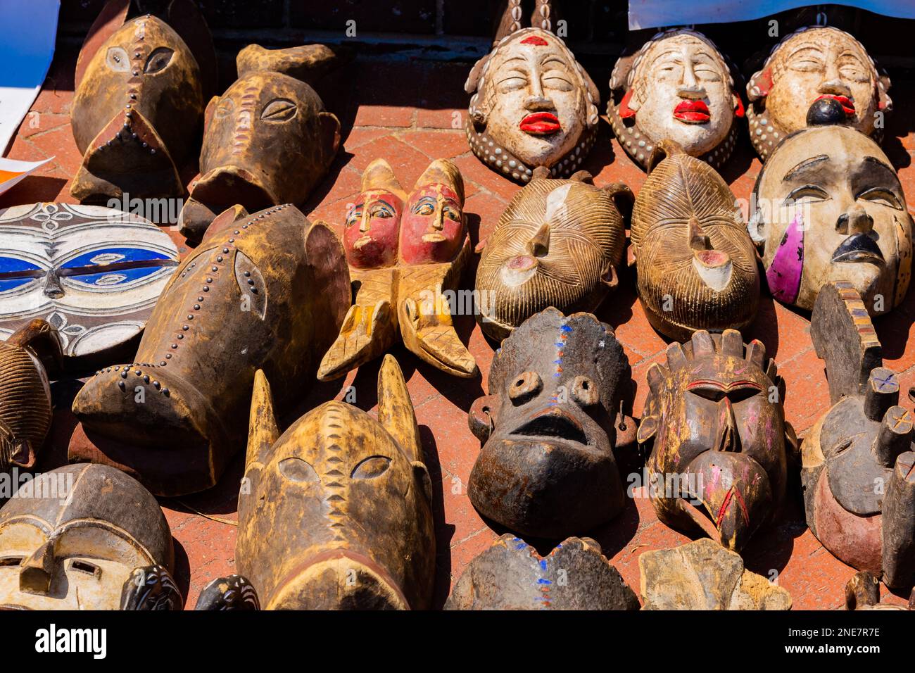 Cape Town, South Africa - February 13, 2023: African Curios on sale on ...