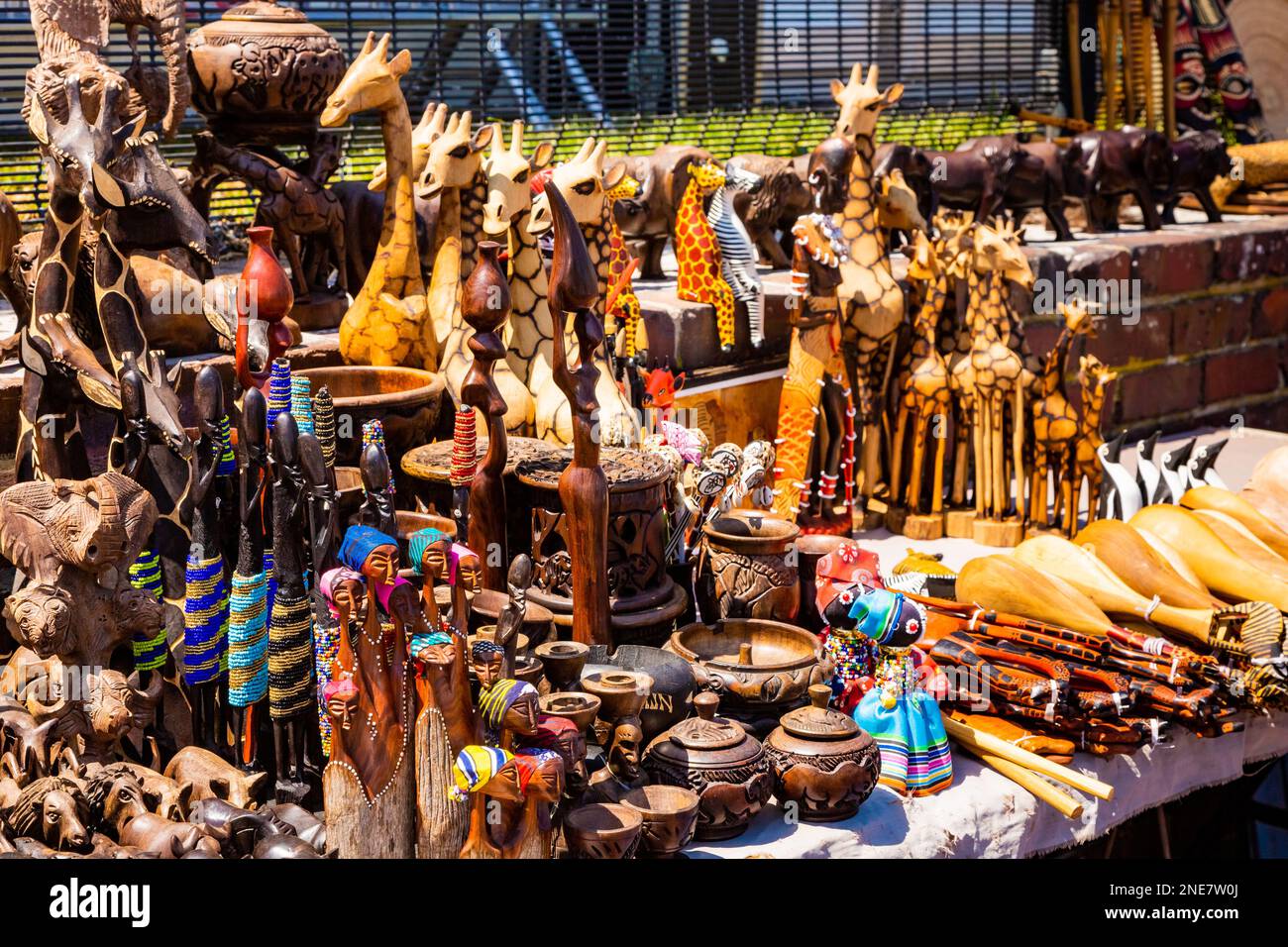 Cape Town, South Africa - February 13, 2023: African Curios on sale on ...
