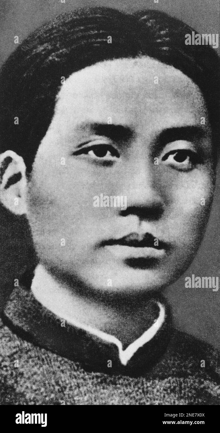 Mao Tse-tung as a young revolutionary in the 1920?s. Specific date and ...