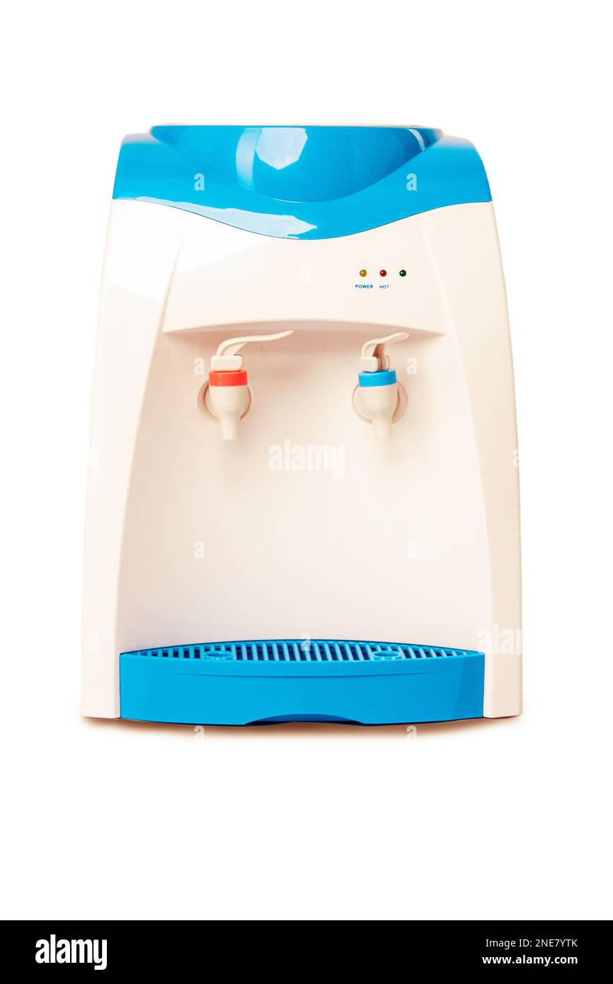 white water cooler isolated on white background Stock Photo - Alamy