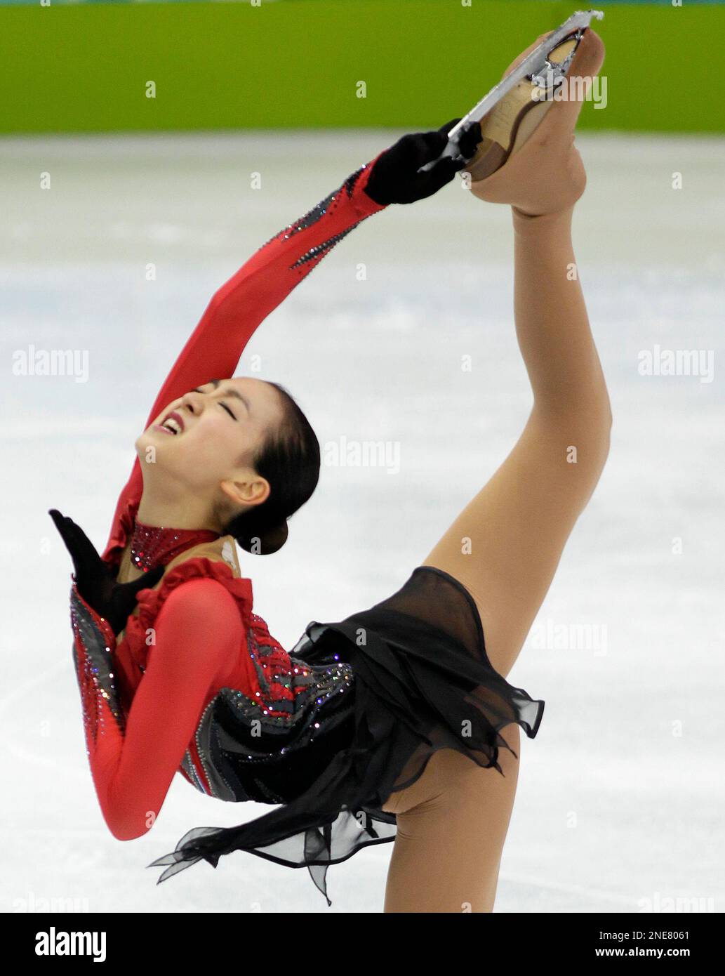 Japan's Mao Asada performs her free program during the women's figure skating competition at the ...