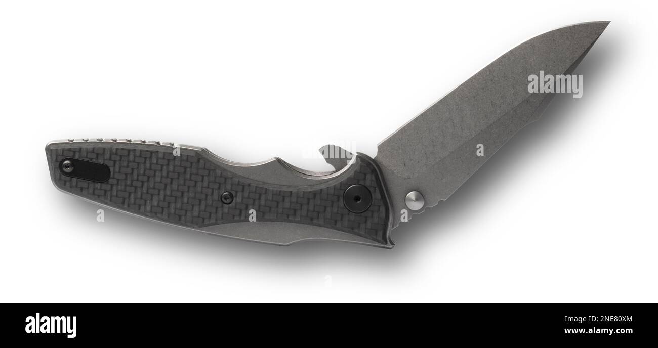 Large folding knife that can be carried for self-defense with drop ...